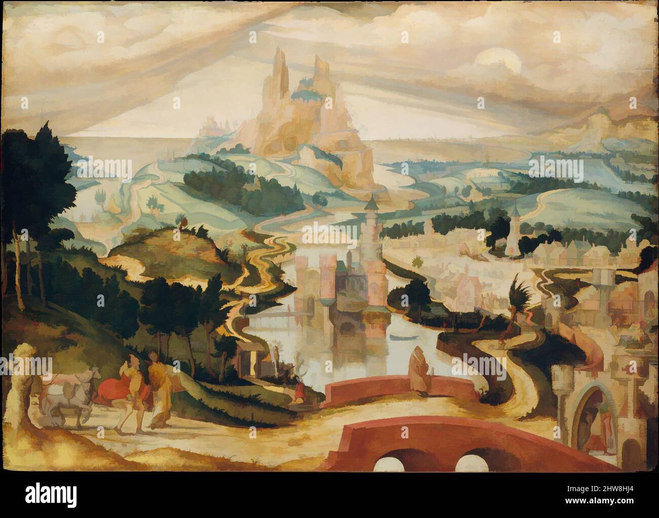 Art inspired by The Arrival in Bethlehem, ca. 1540, Oil on wood, 26 1/2 ...