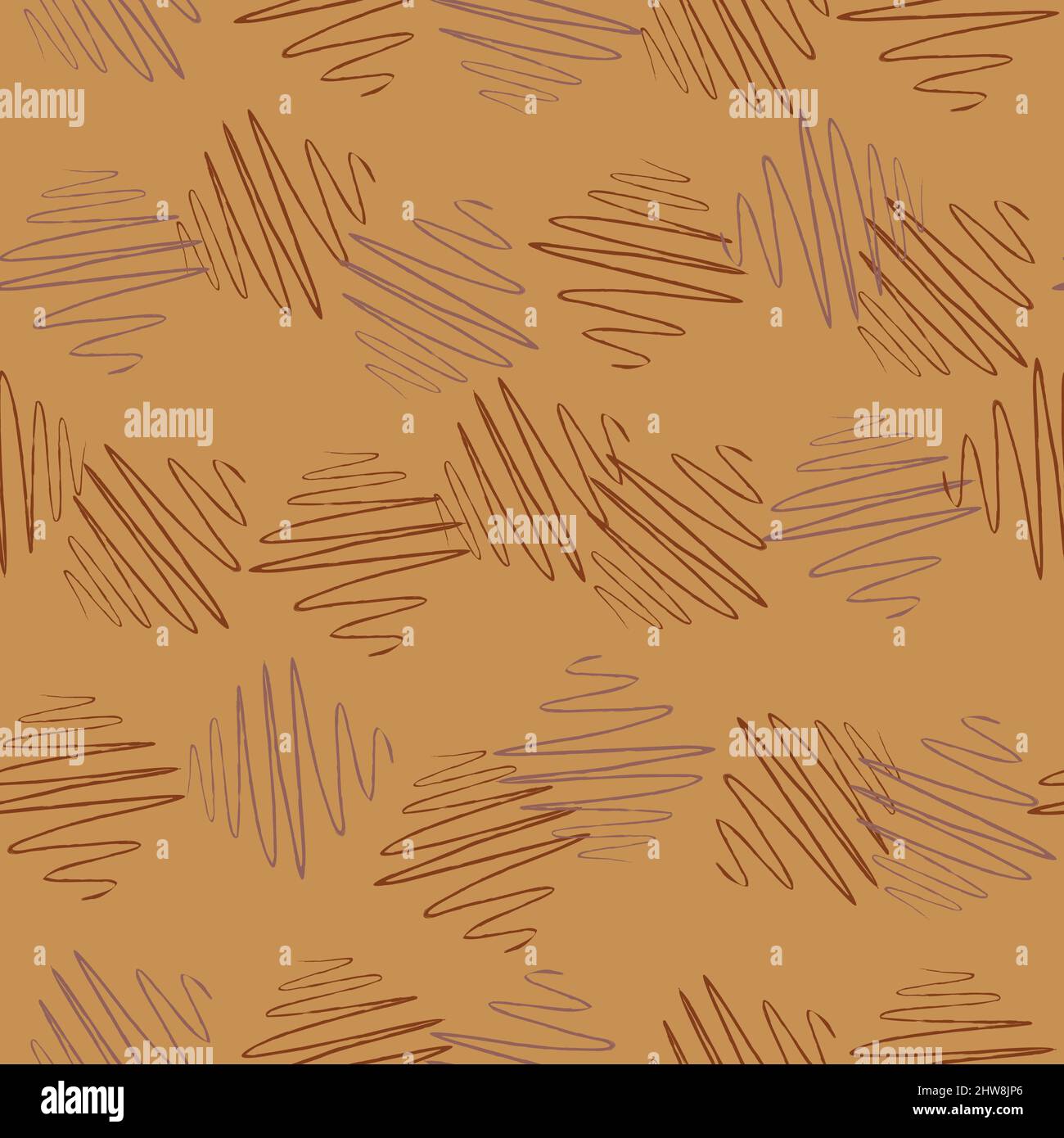 Soundwave seamless pattern. Curve waves background. Repeated texture in ...