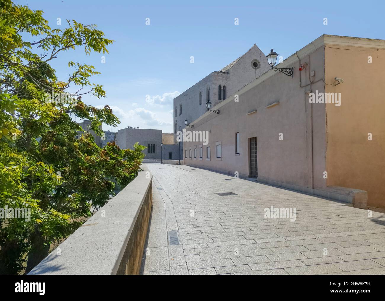 Impression of Bari, the capital city of the Apulia region in Southern ...