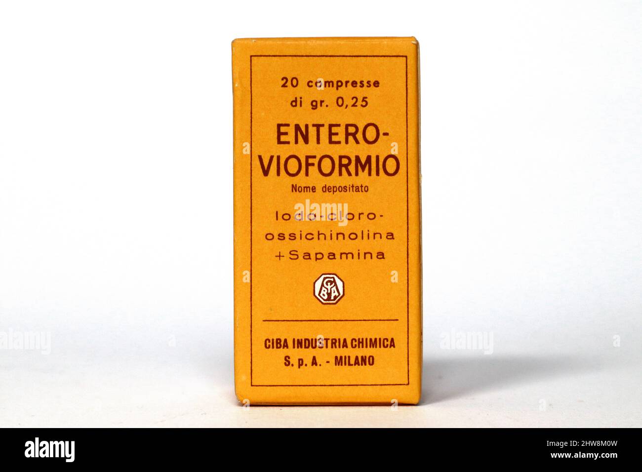 Vintage 1950s ENTERO-VIOFORMIO CIBA, medicine with Vioform and Sapamine ...