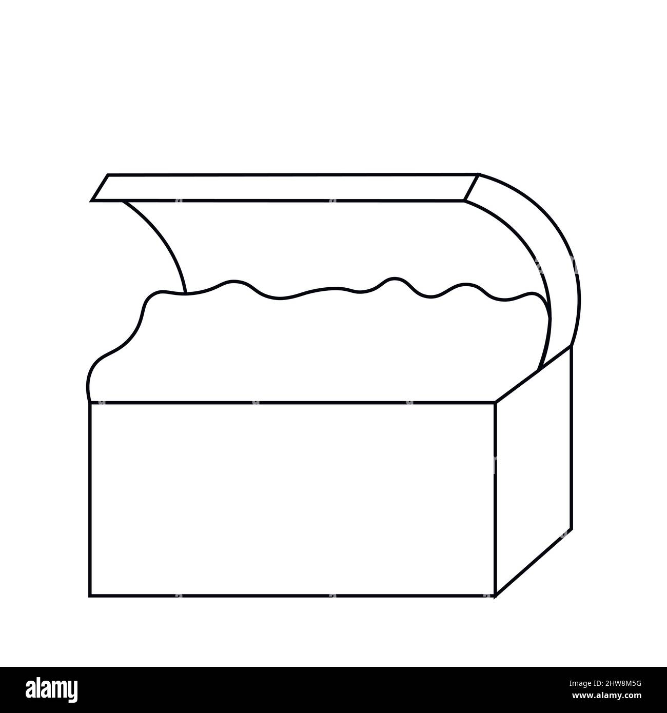 Treasure Chest Drawing Easy