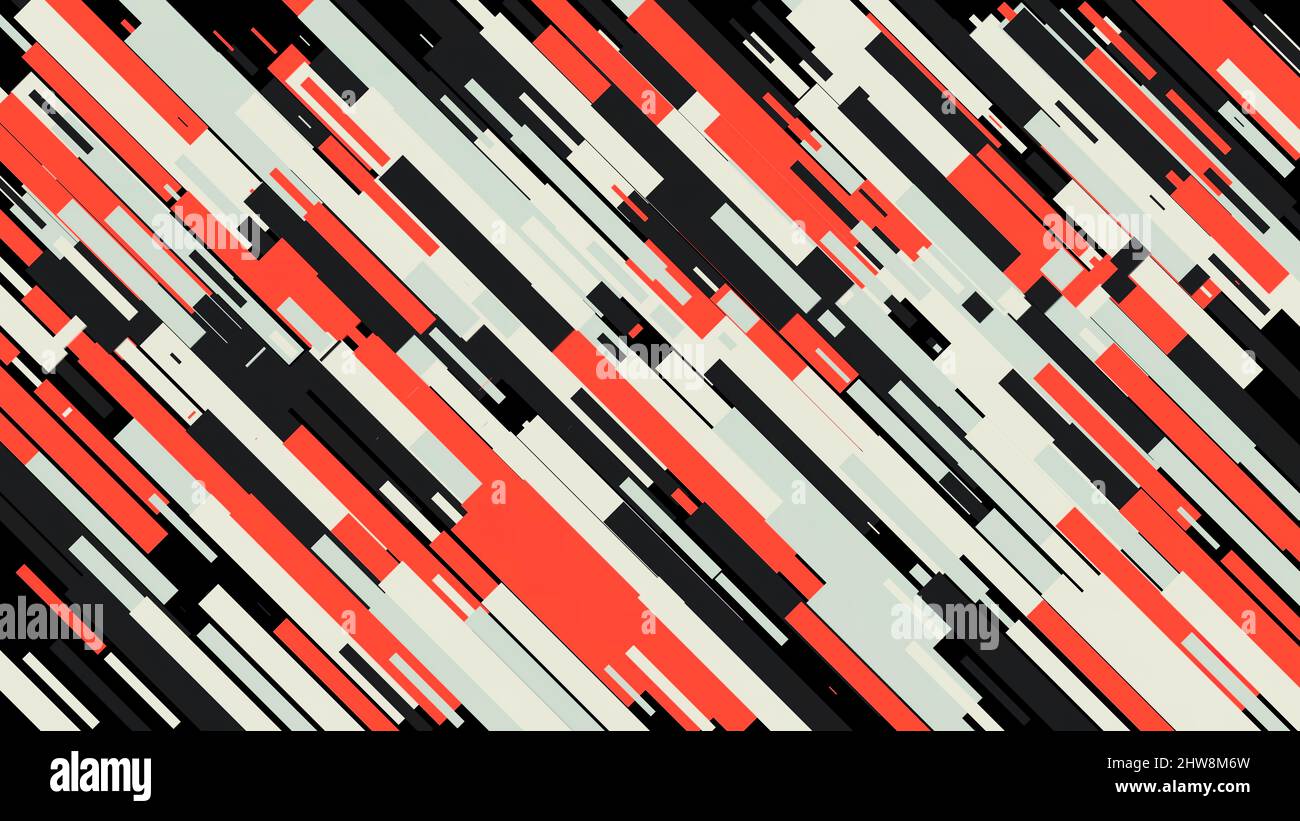 Abstract animation of colorful line patterns moving diagonally on the ...