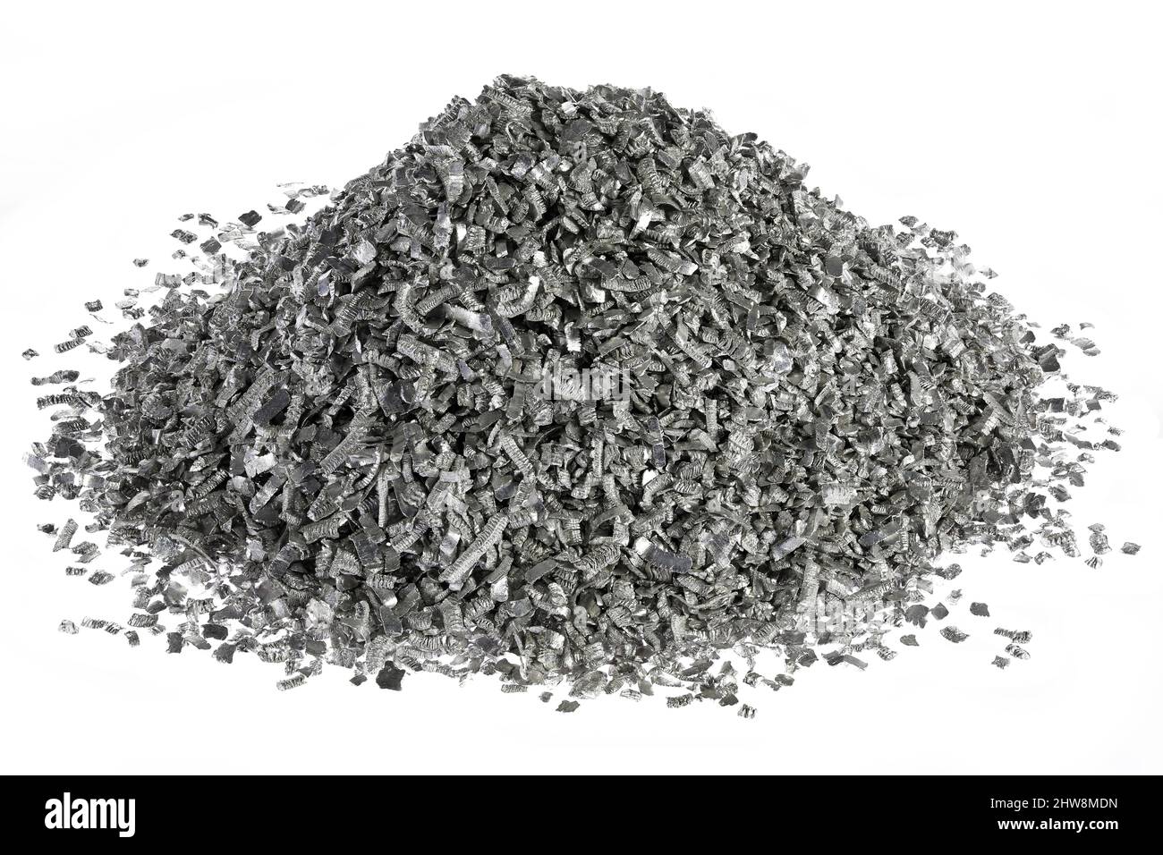 magnesium shavings isolated on white background Stock Photo - Alamy