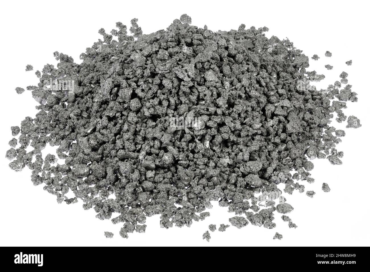 titanium granules isolated on white background Stock Photo - Alamy