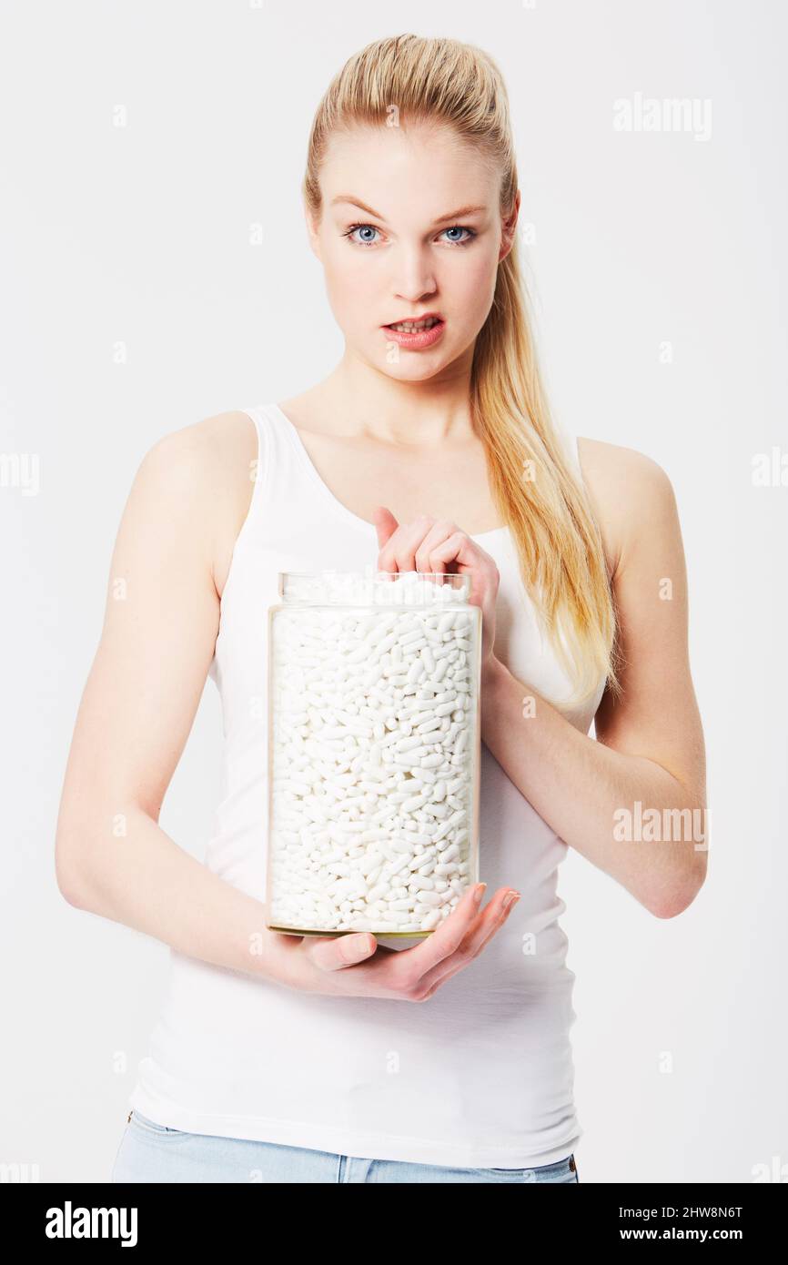 Hand holding single large hi-res stock photography and images - Alamy