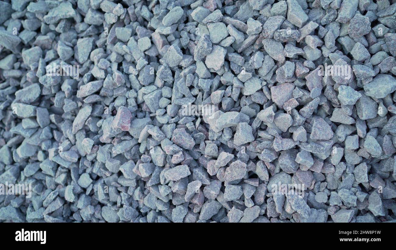 Crushed stone close up. Granite gravel texture Stock Photo - Alamy