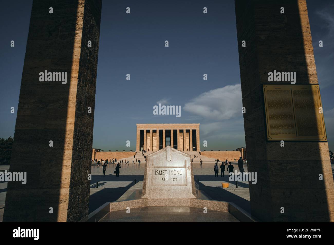 Ankara, Turkey - November 09, 2021: Anitkabir and mausoleum of Ismet ...