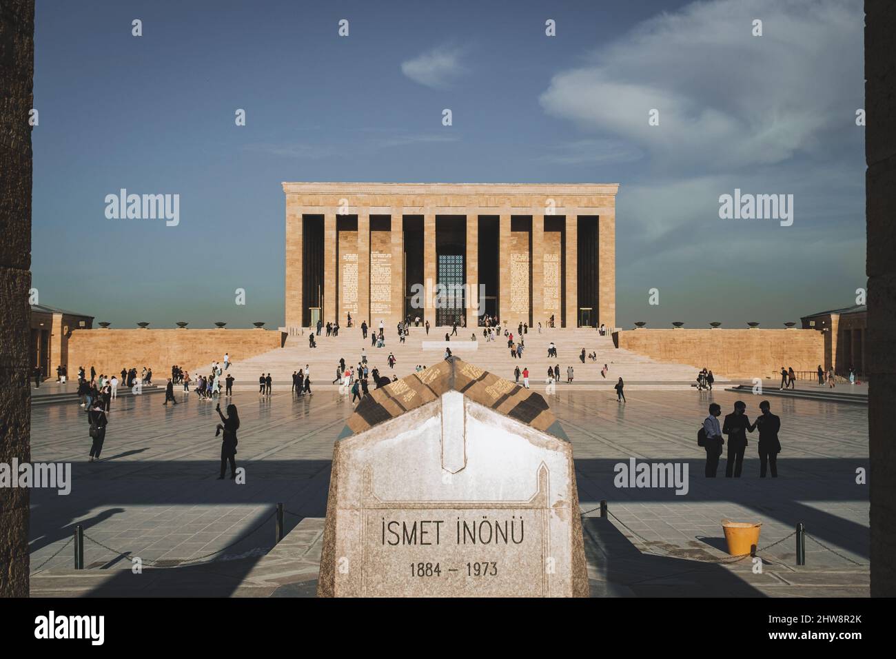 Ankara, Turkey - November 09, 2021: Anitkabir and mausoleum of Ismet ...