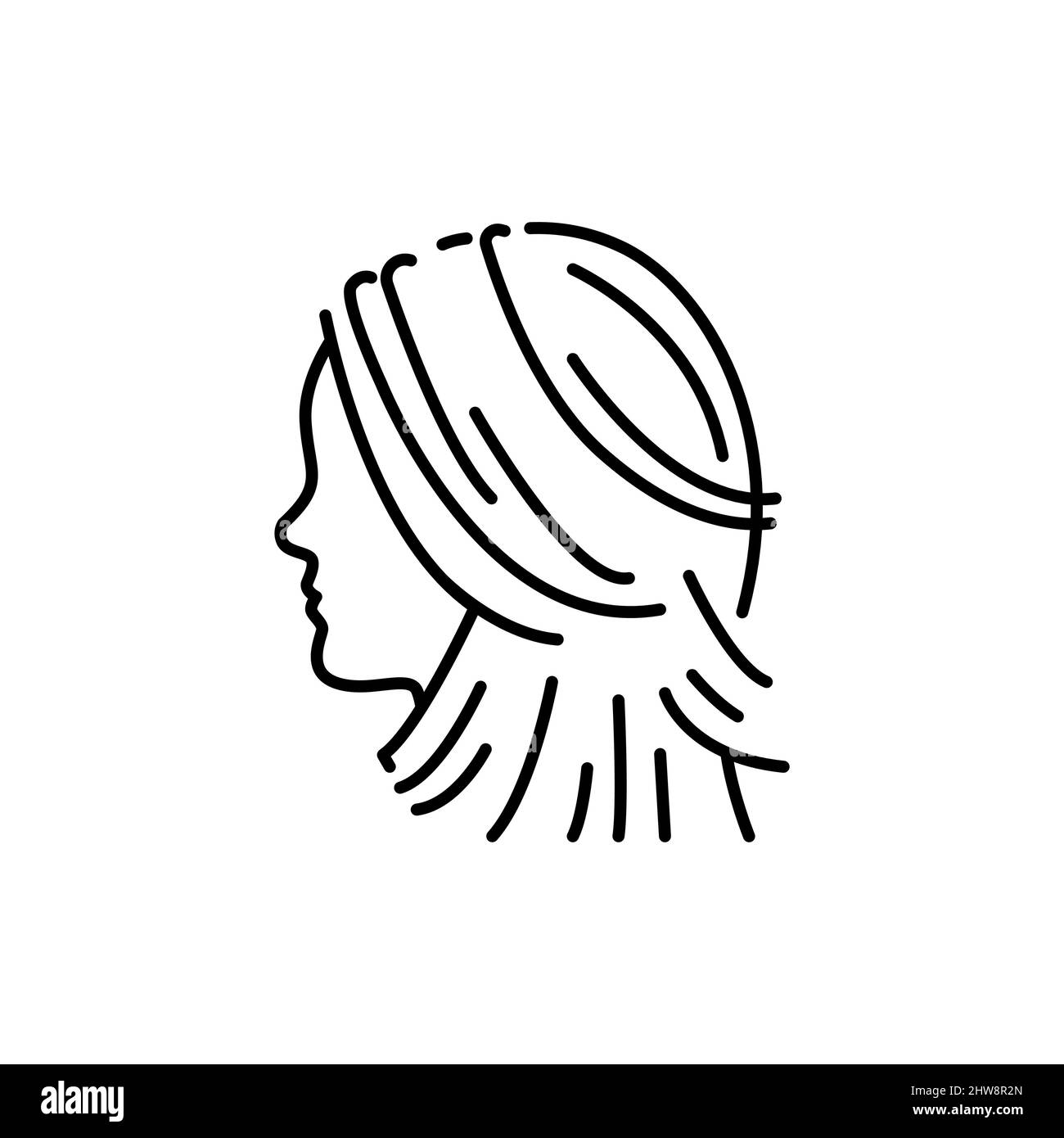 Woman ladder concept Black and White Stock Photos & Images - Alamy