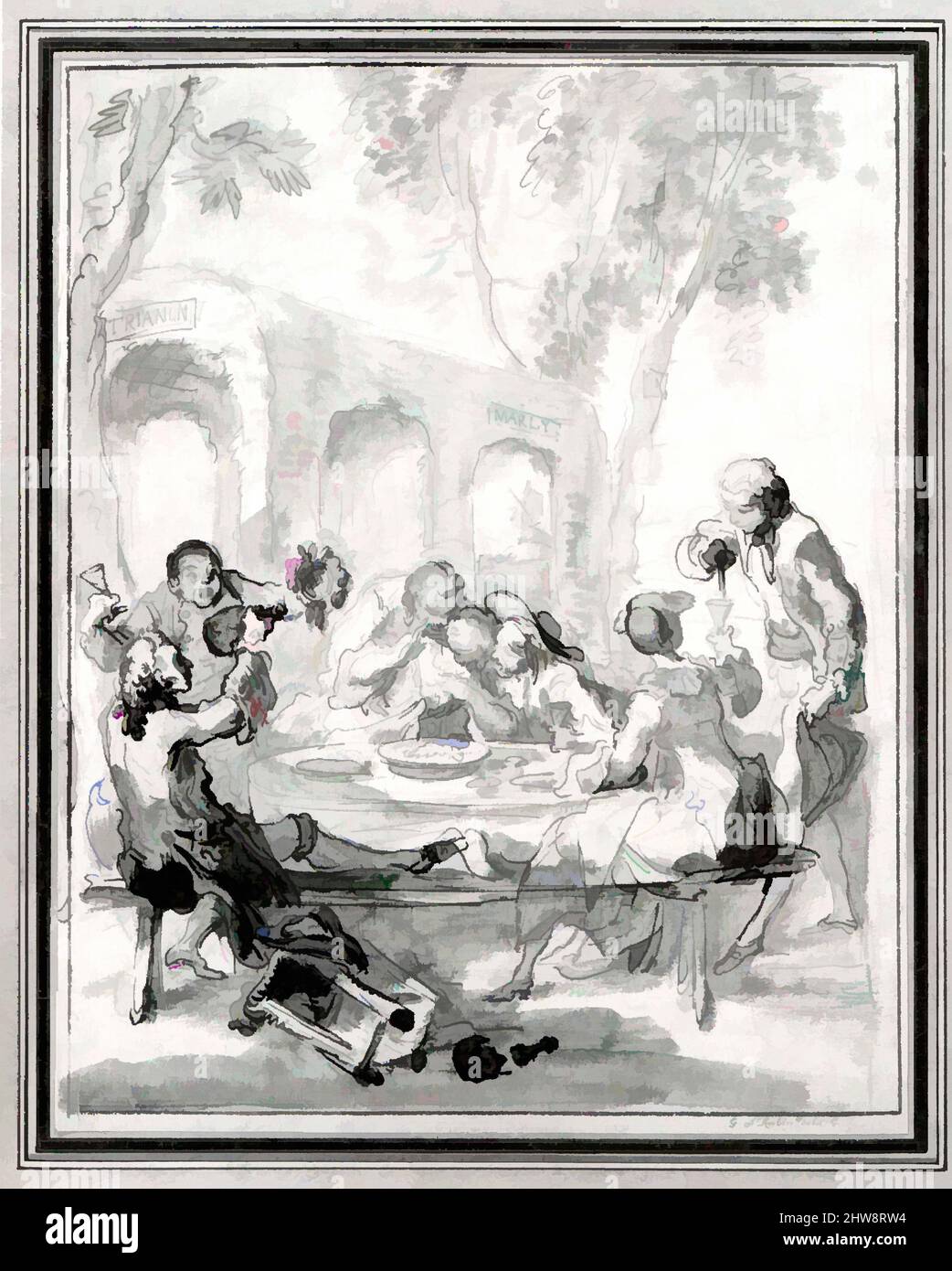 Black Ink Wash Drawings