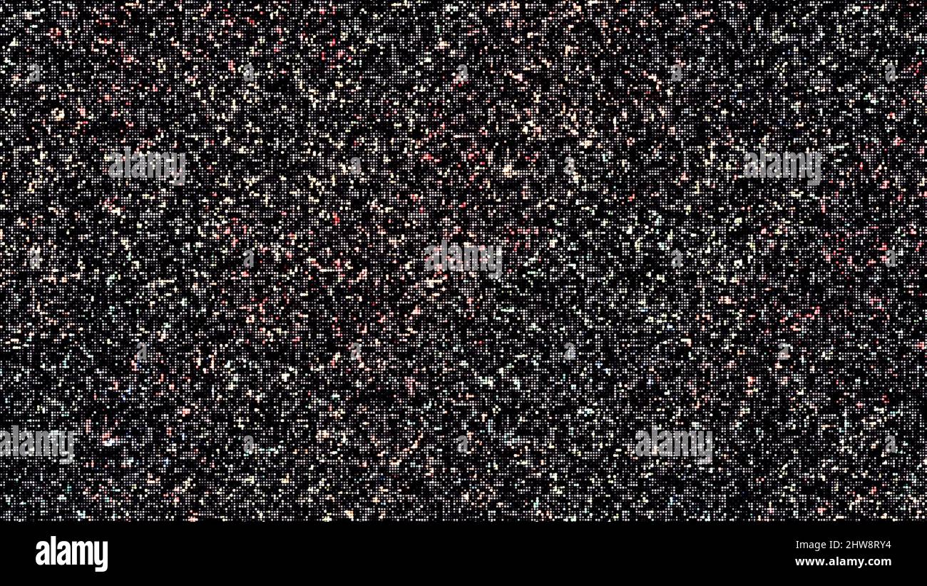 Pixelated grid texture flowing down. Animation. Dark dotted background ...