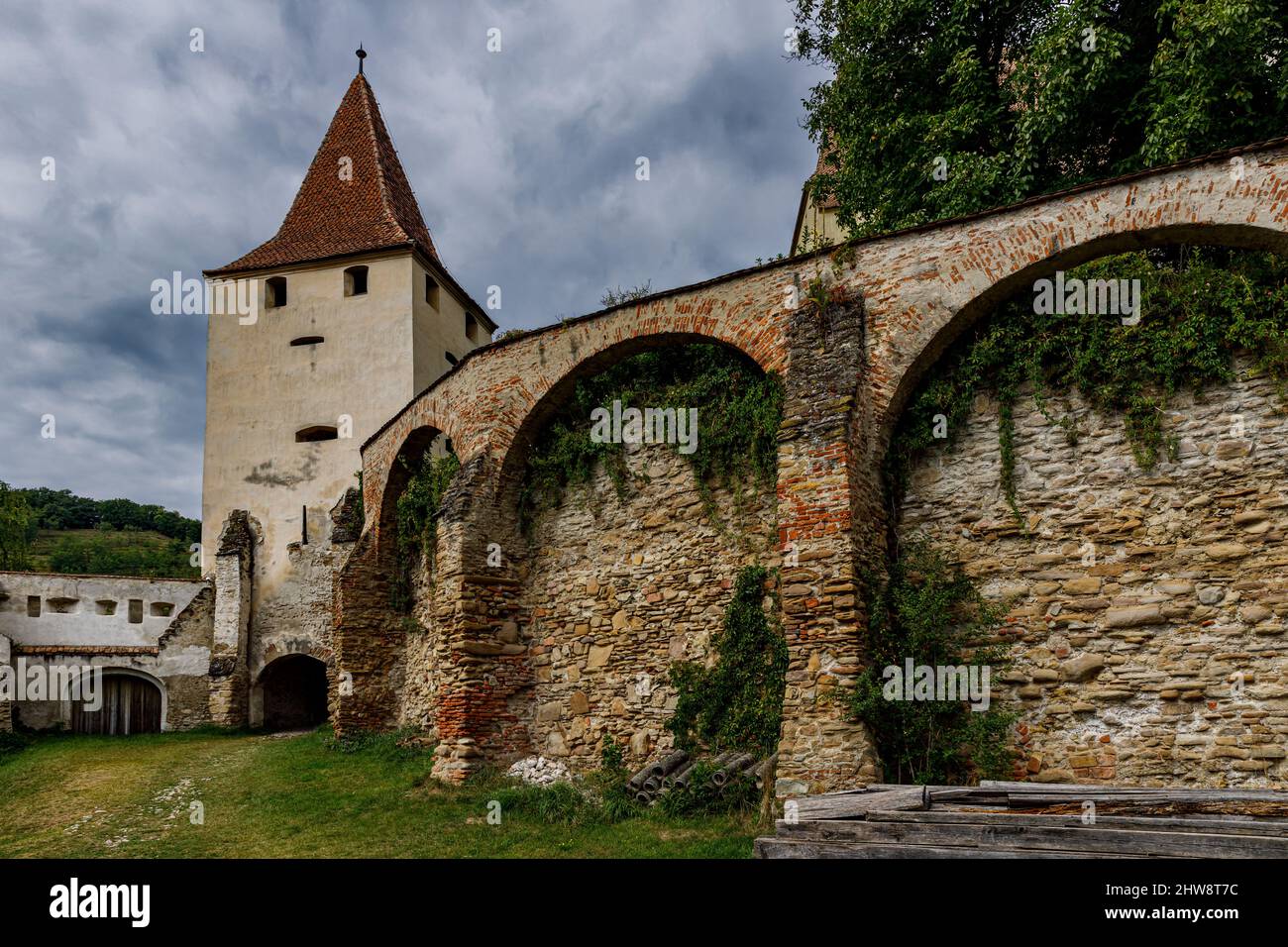 The historic castle church of Biertan in Romania Stock Photo - Alamy