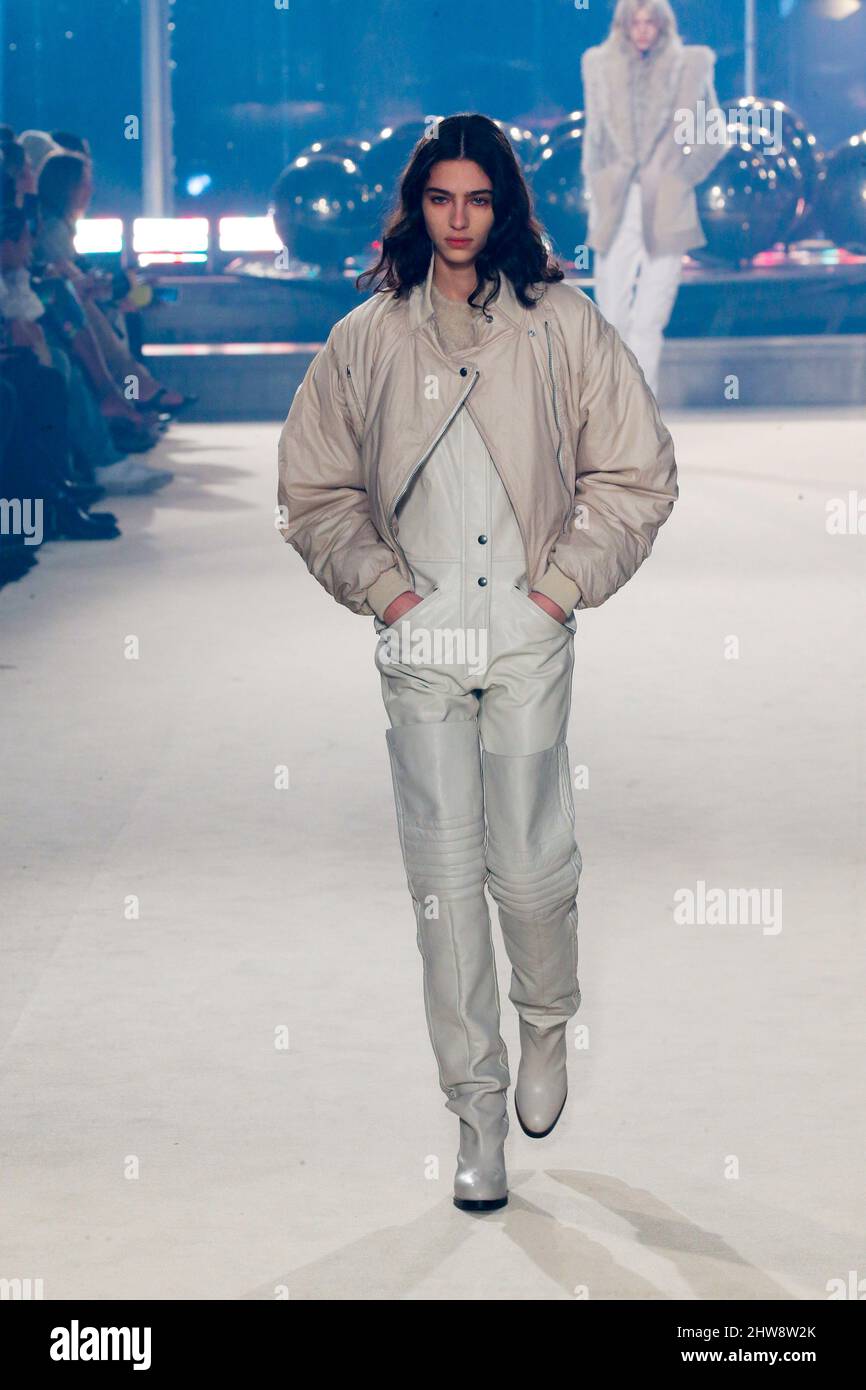Model Loli Bahia walks on the runway at the Isabel Marant fashion show ...