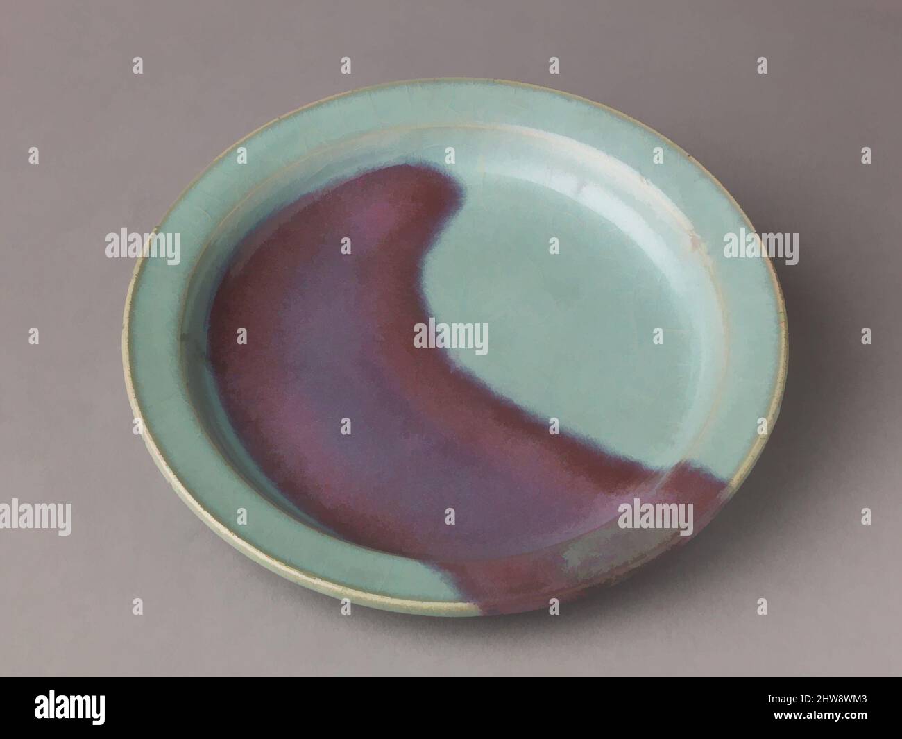 Stoneware with splashed blue glaze hi-res stock photography and images ...