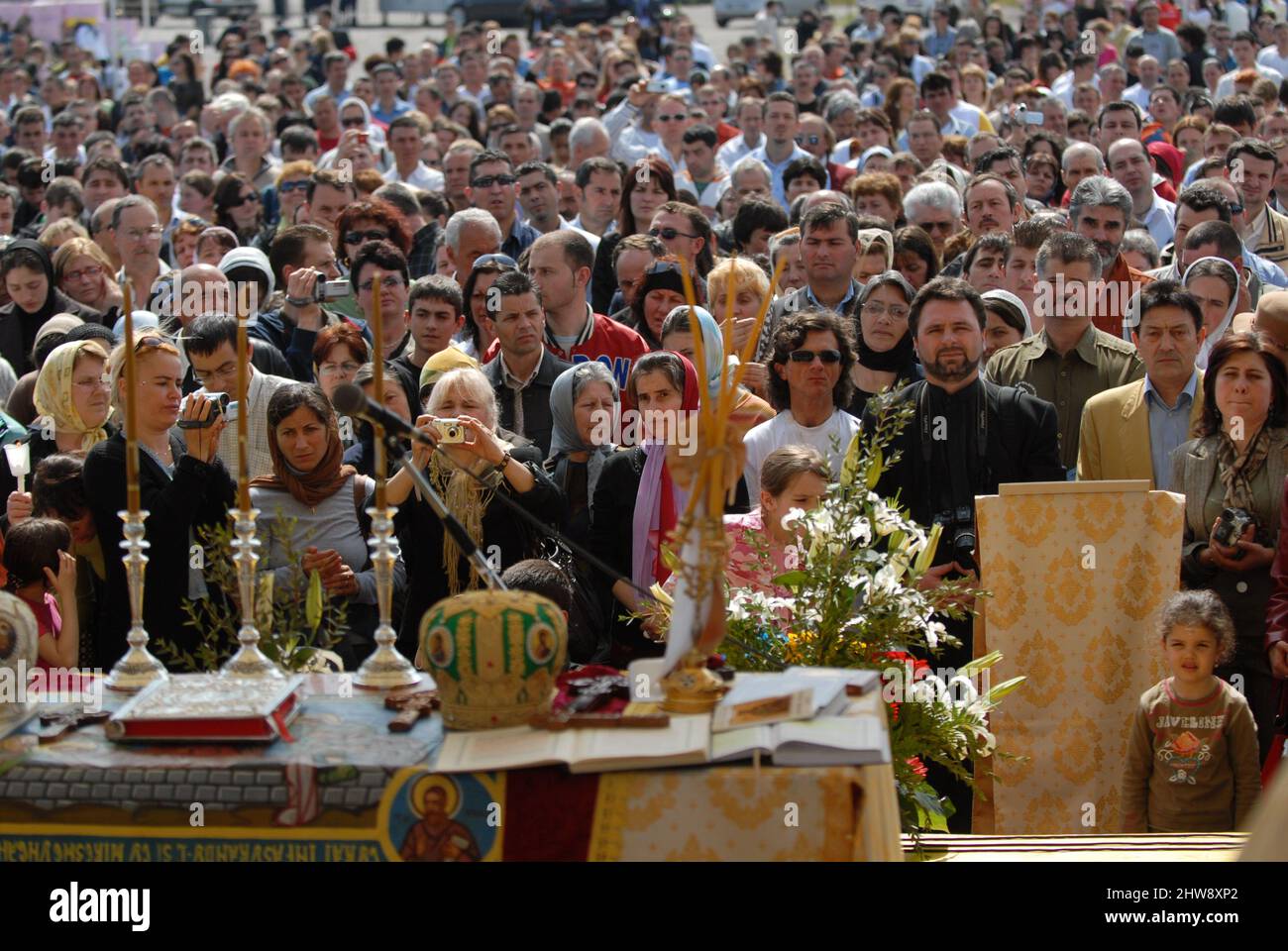 Rome, Italy 15/04/2007: Romanian Orthodox Christian community ...
