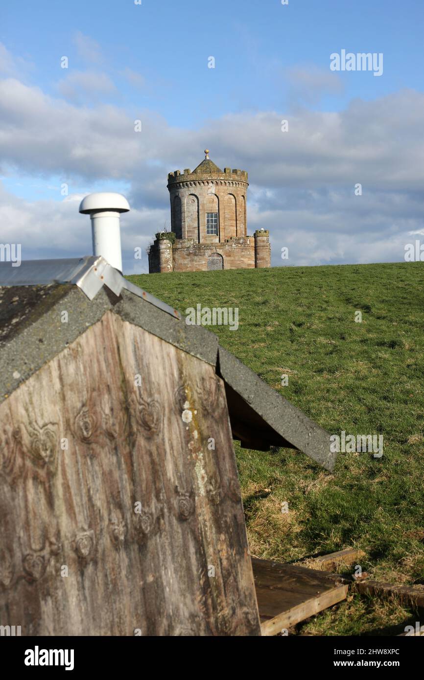 Auchencruive estate, Ayr, Ayrshire, Scotland, UK. The remains of a ...