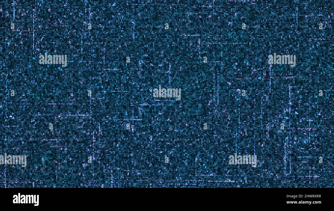 Background from pixel map with moving lines. Animation. Map inside ...