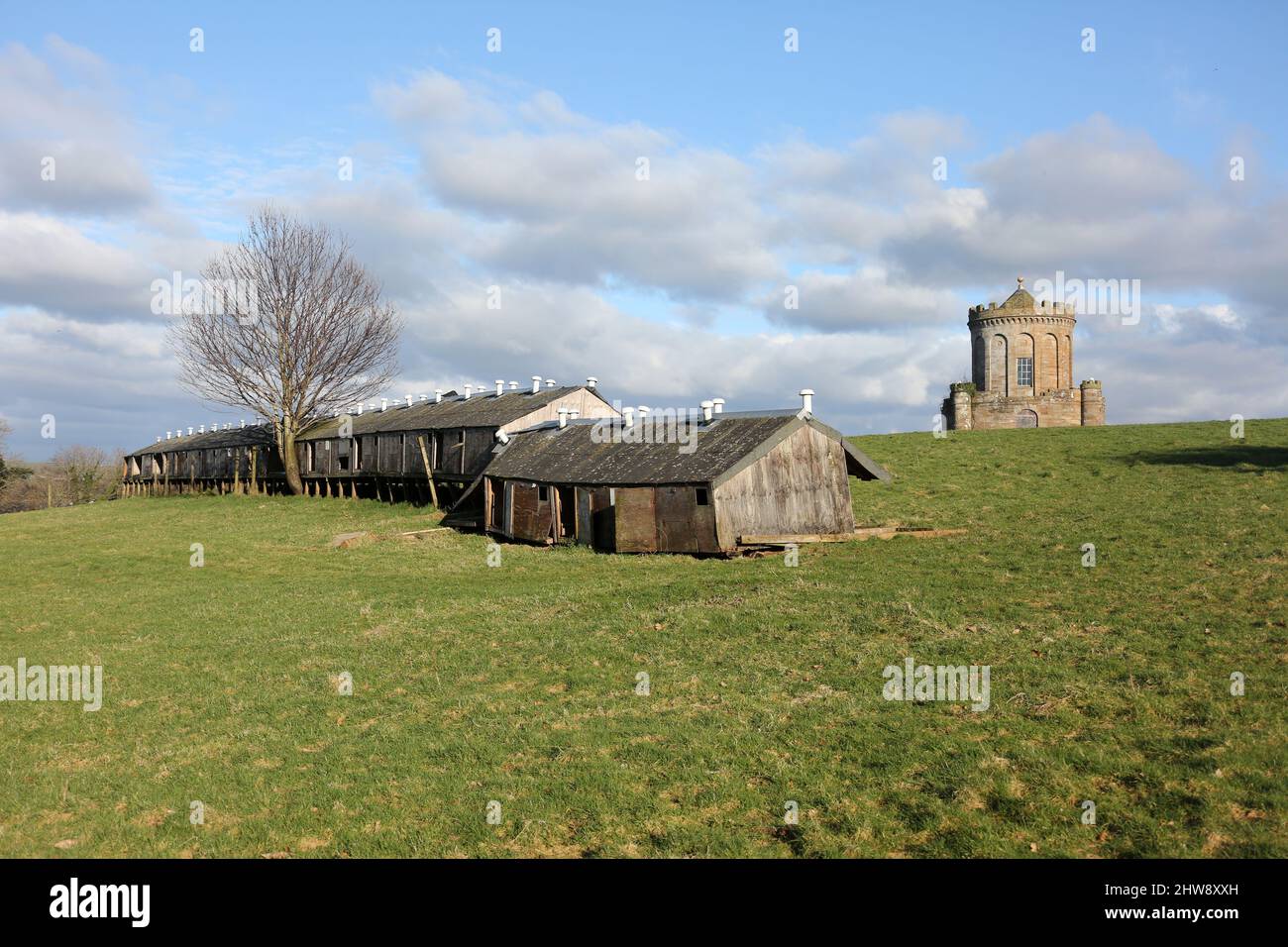 Auchencruive estate, Ayr, Ayrshire, Scotland, UK. The remains of a ...