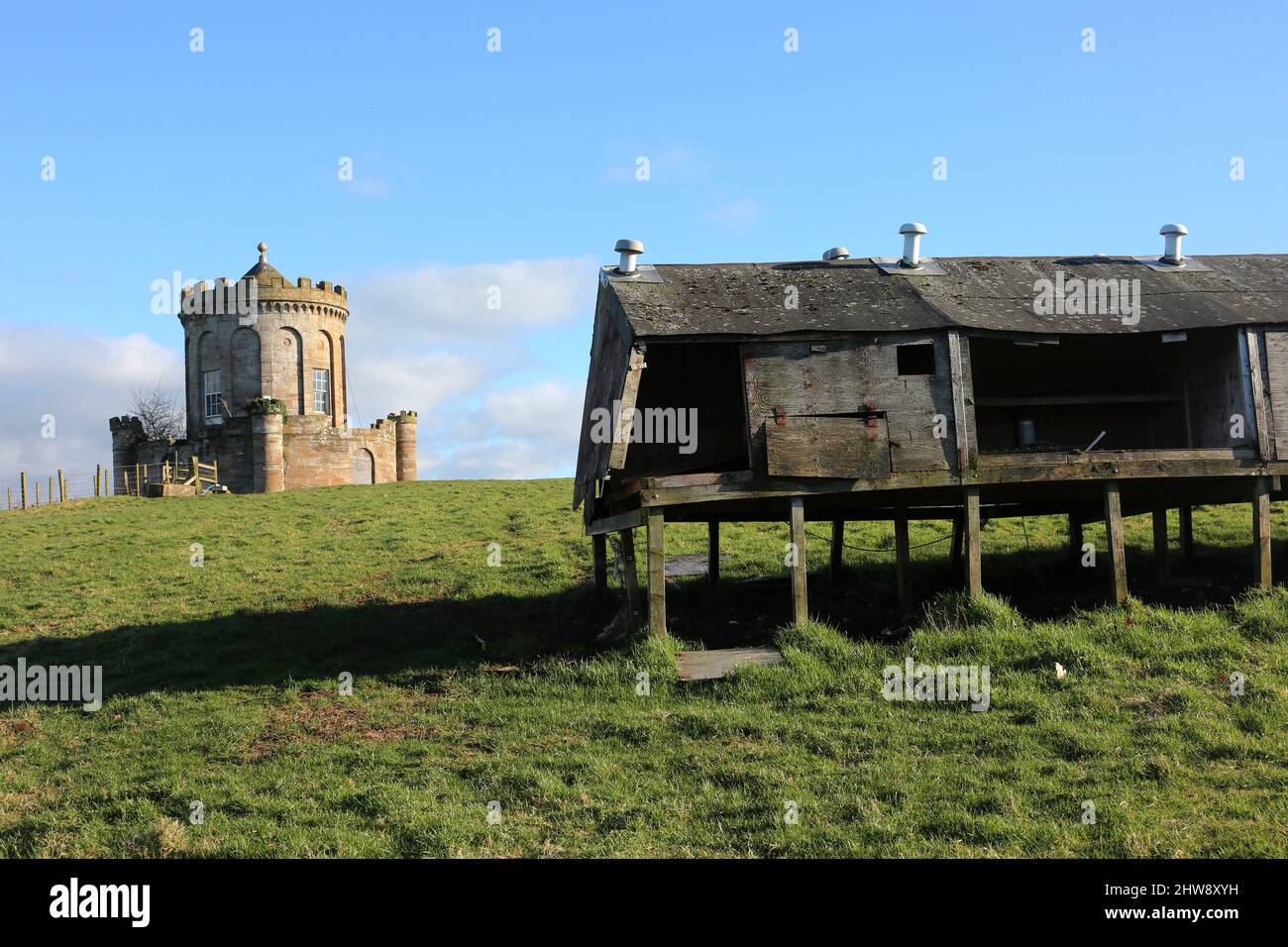 Auchencruive estate, Ayr, Ayrshire, Scotland, UK. The remains of a ...