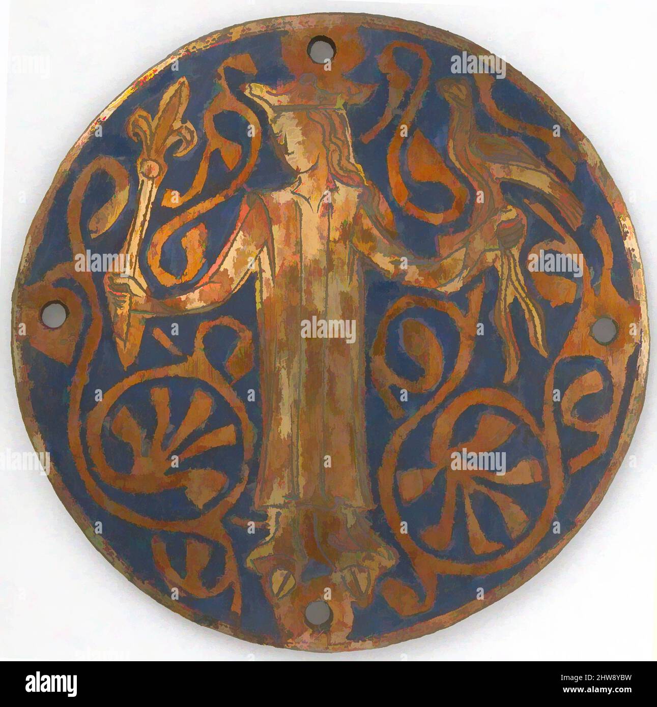 Art inspired by Medallion with a Queen Holding a Scepter and Falcon, ca ...