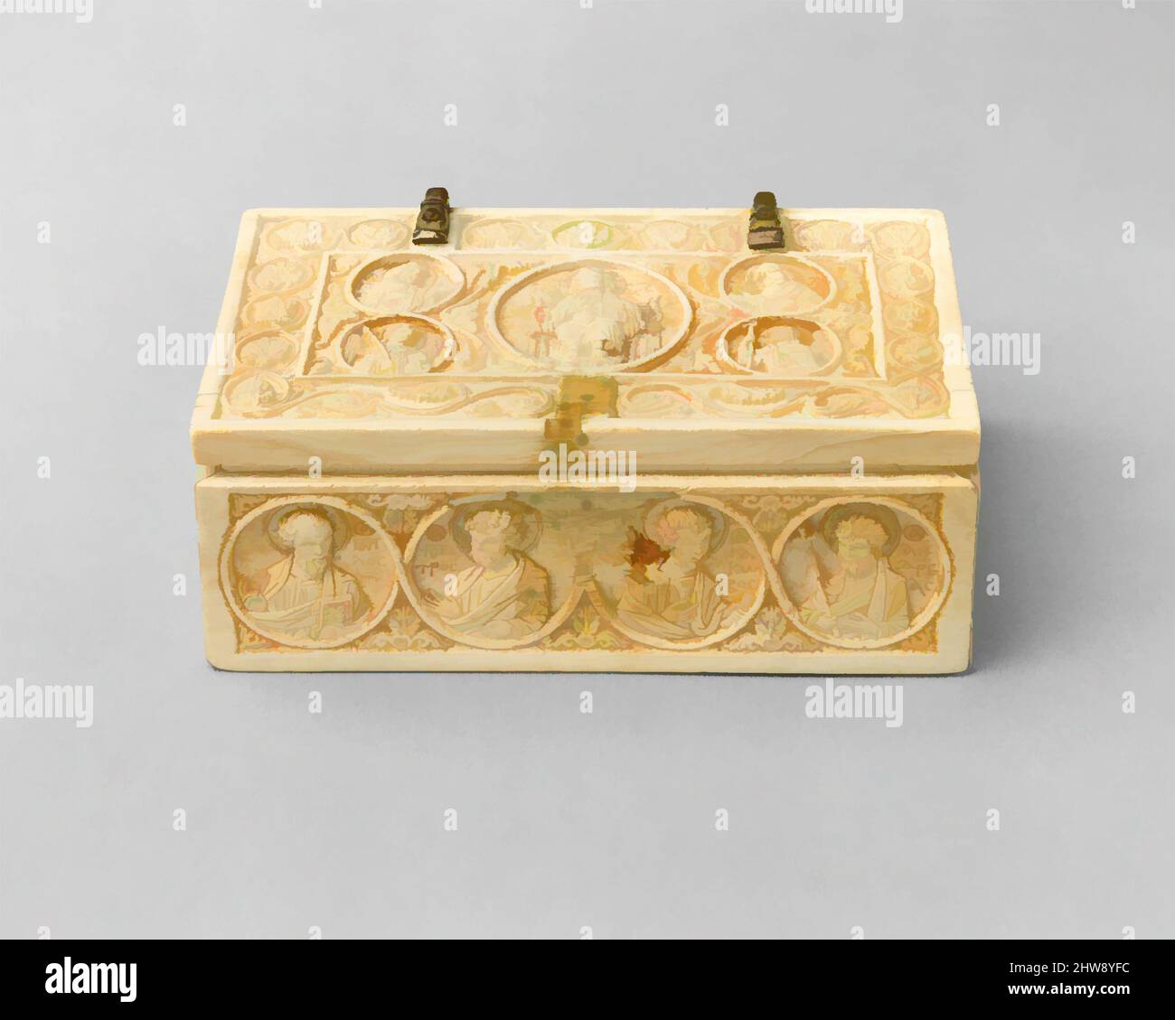 Art inspired by Reliquary Casket with the Deesis, Archangels, and the ...