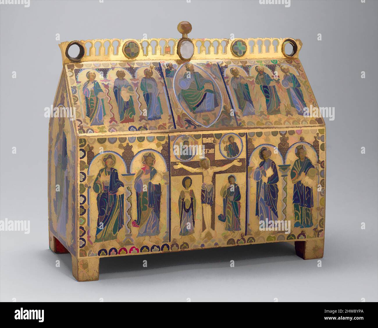 Art inspired by Chasse with the Crucifixion and Christ in Majesty, ca ...