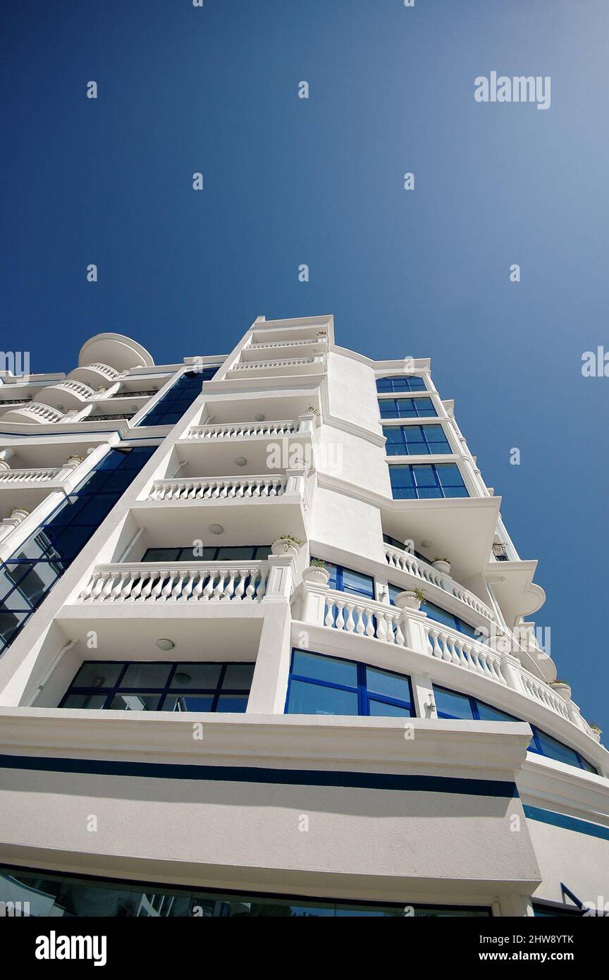 Hotel and clear sky Stock Photo - Alamy