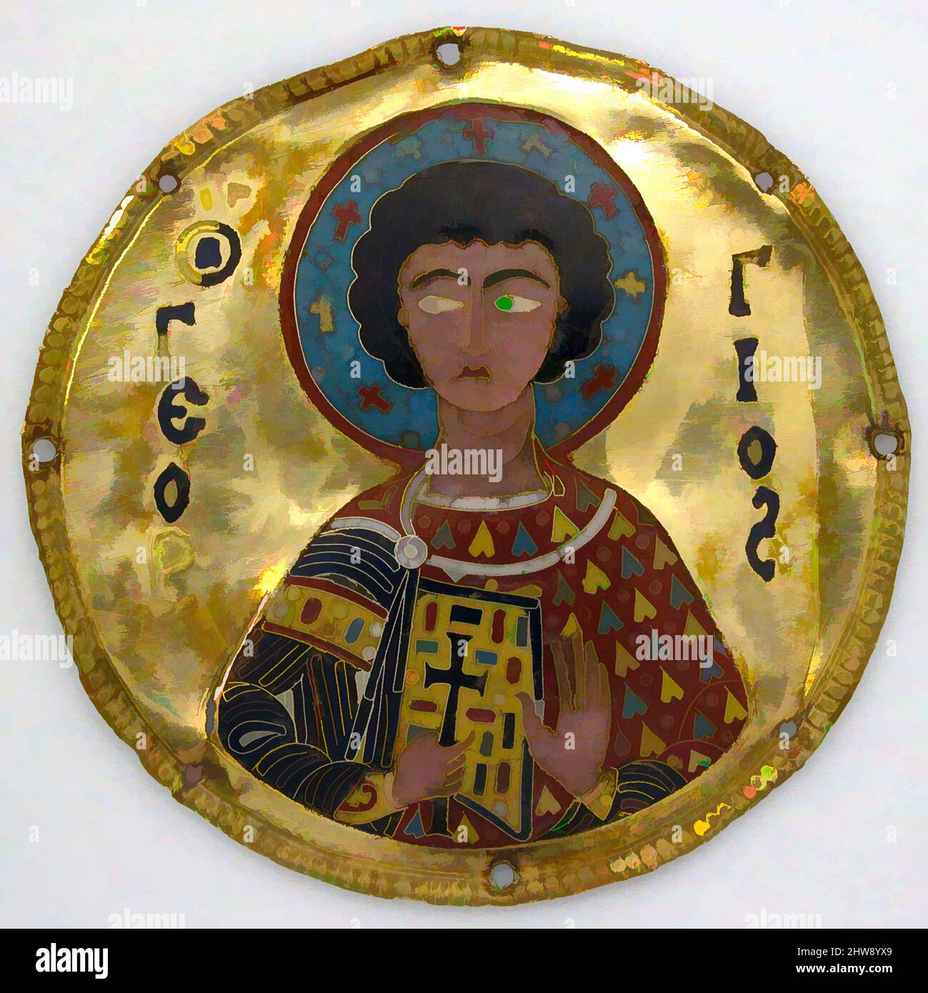 Art inspired by Medallion with Saint George from an Icon Frame, ca ...