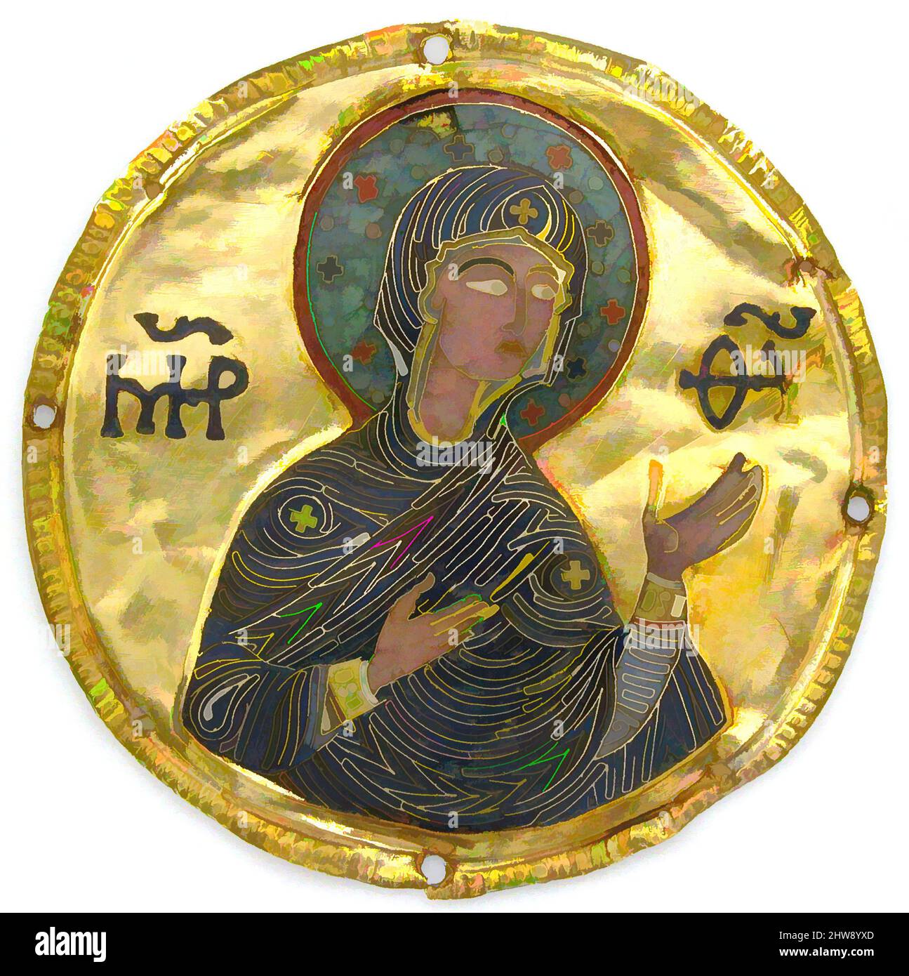 Art inspired by Medallion with the Virgin from an Icon Frame, ca. 1100 ...