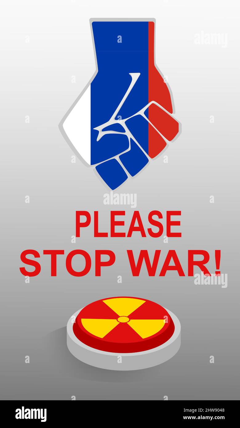 Nuclear button and hand Stock Vector Images - Alamy