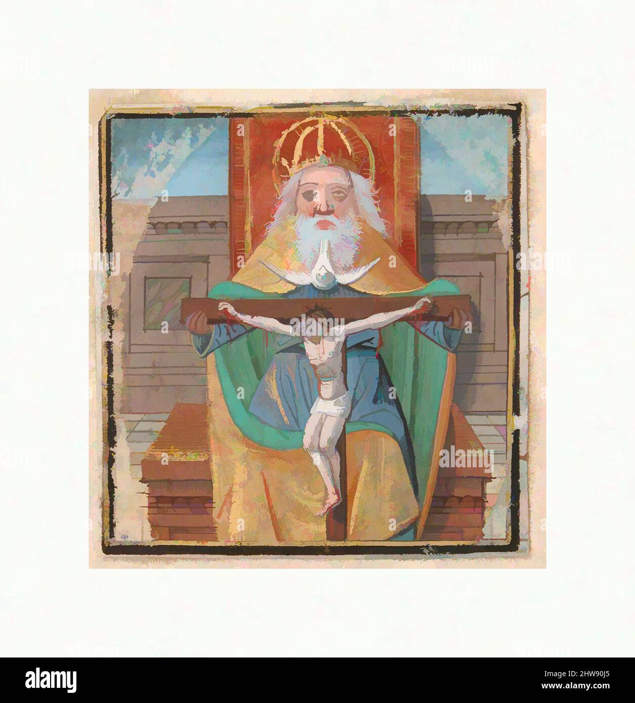 Art inspired by Manuscript Illumination with the Trinity, from a Book ...
