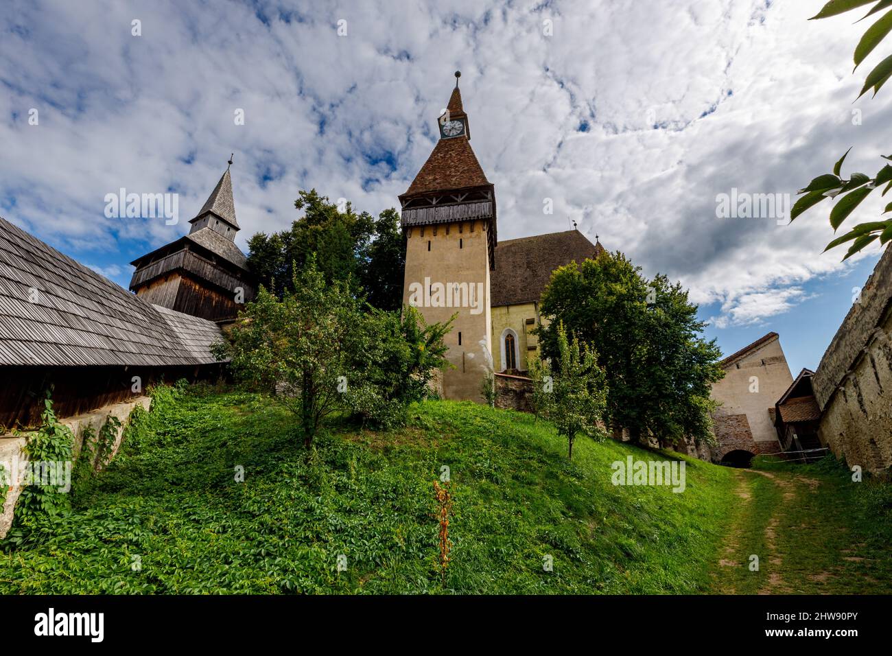 The historic castle church of Biertan in Romania Stock Photo - Alamy