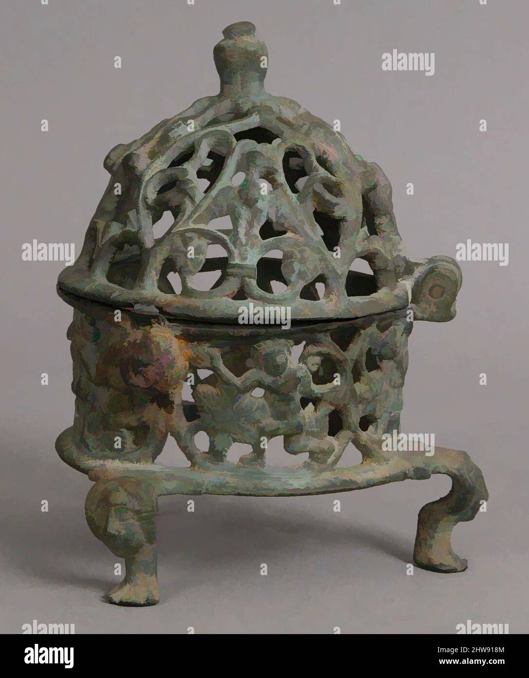 Art inspired by Censer Frame with Inhabited Vine Scroll, 6th century ...