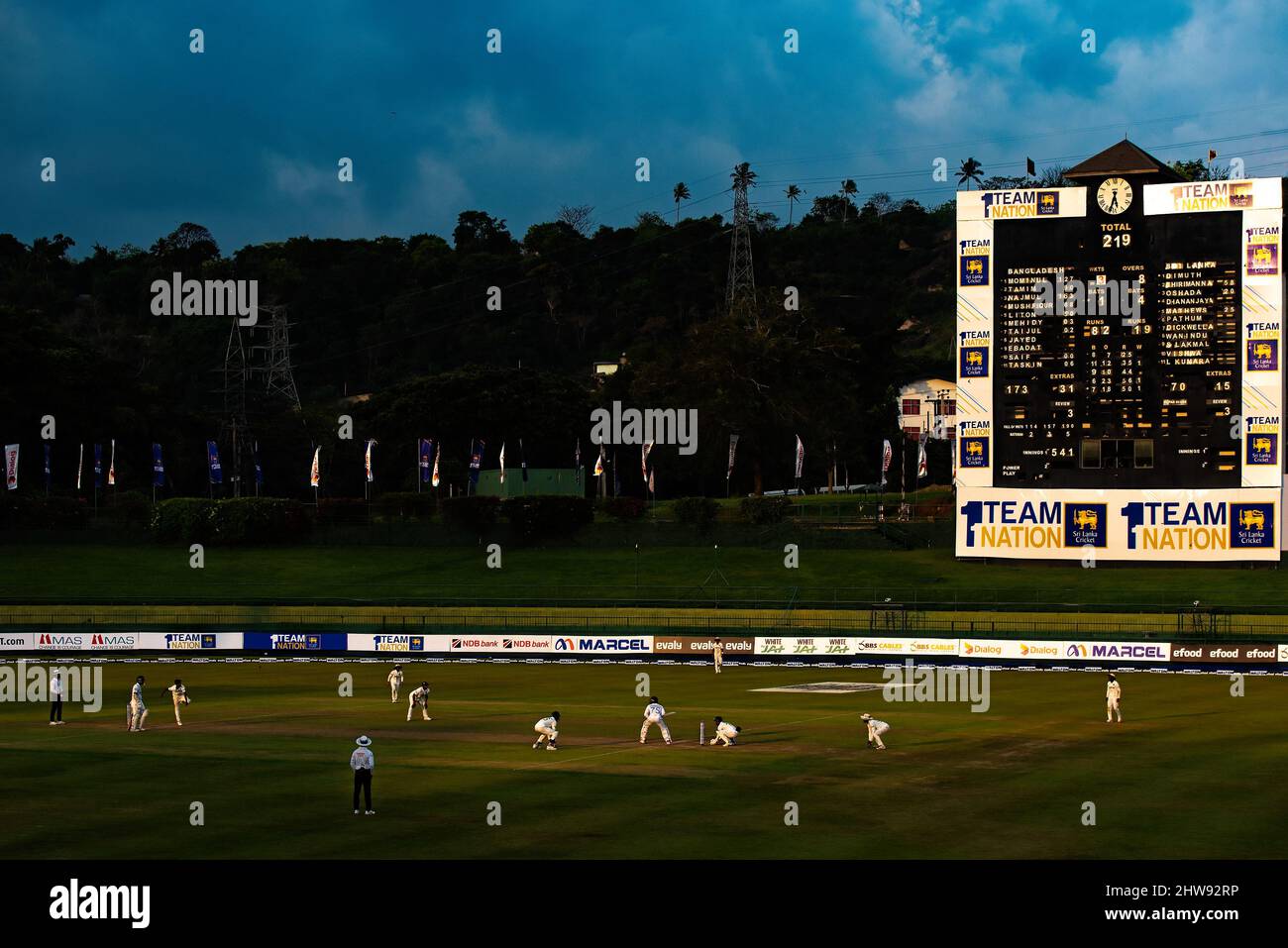 View of the Pallekele International Cricket Stadium is pictured during ...