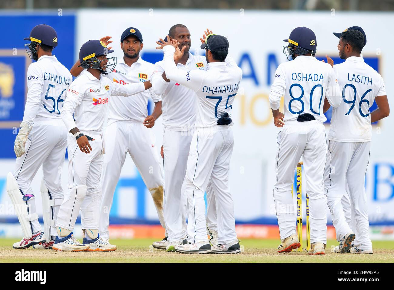 Sri Lanka test cricket team celebrates Stock Photo - Alamy