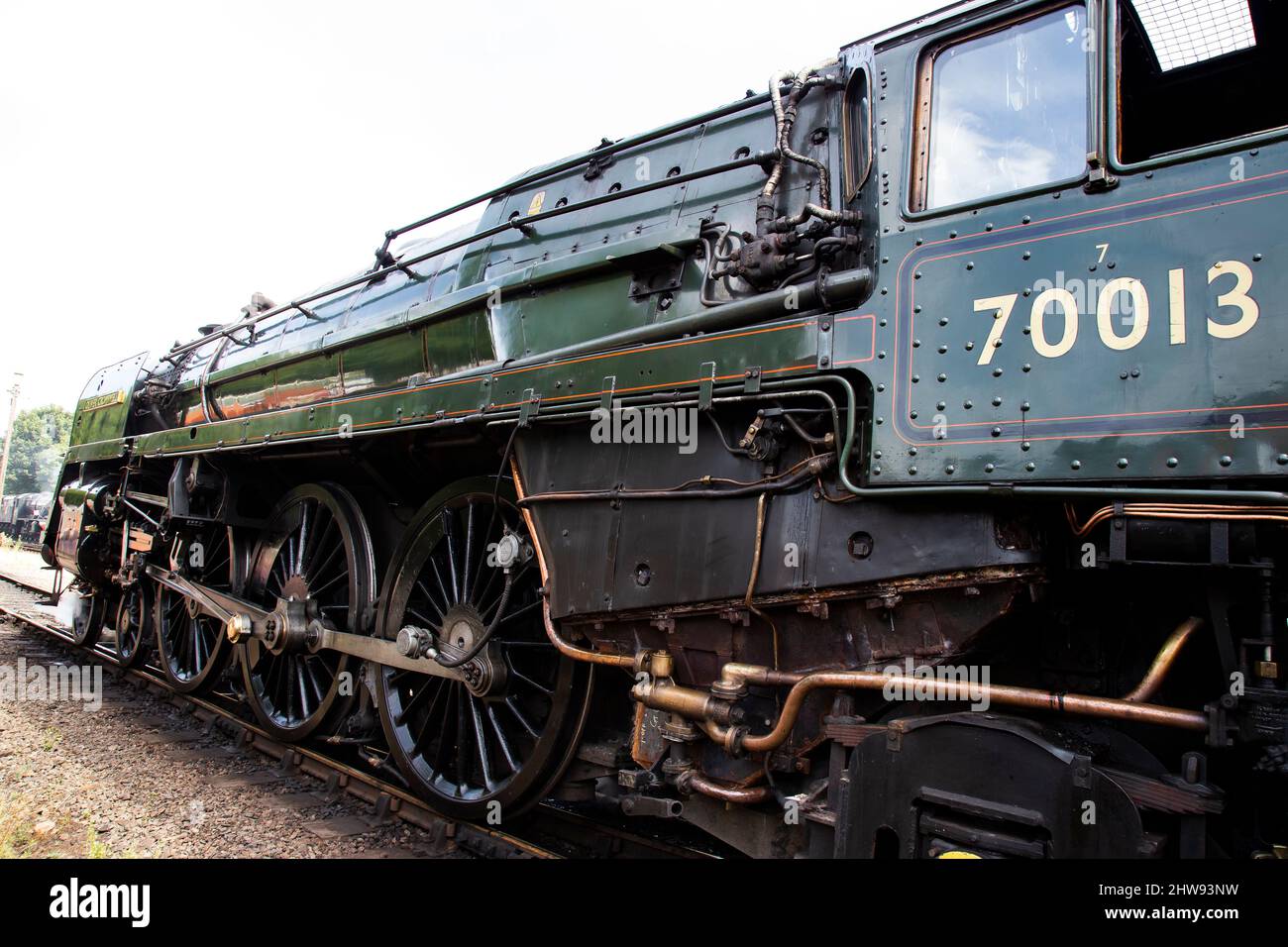 Britannia Class 7P6F Steam locomotive Oliver Cromwell 70013 close up ...
