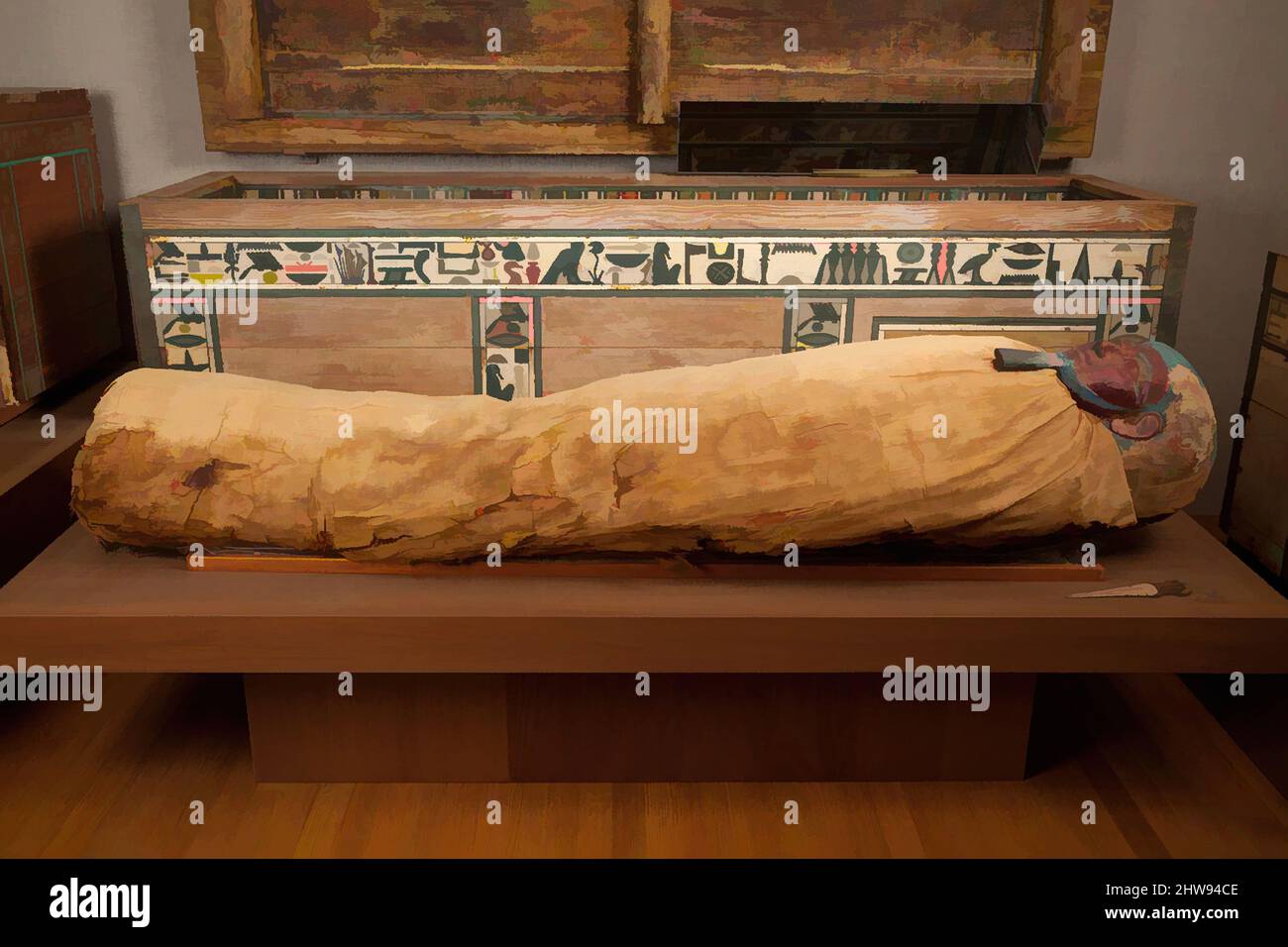 Art inspired by Mummy of Ukhhotep, son of Hedjpu, Middle Kingdom ...