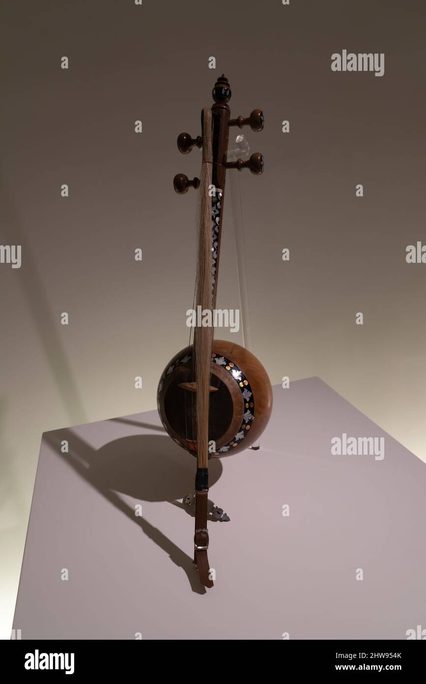 The stringed instrument of Azerbaijan folk music is the kamancha Stock ...