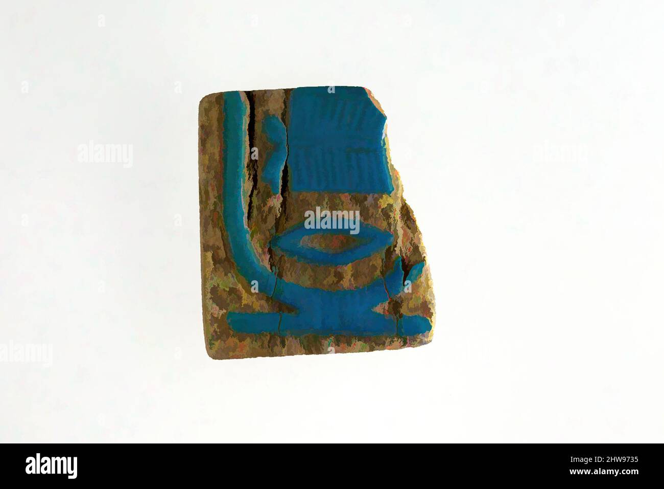 Art inspired by Fragment of a Tile with the Name of King Khendjer ...