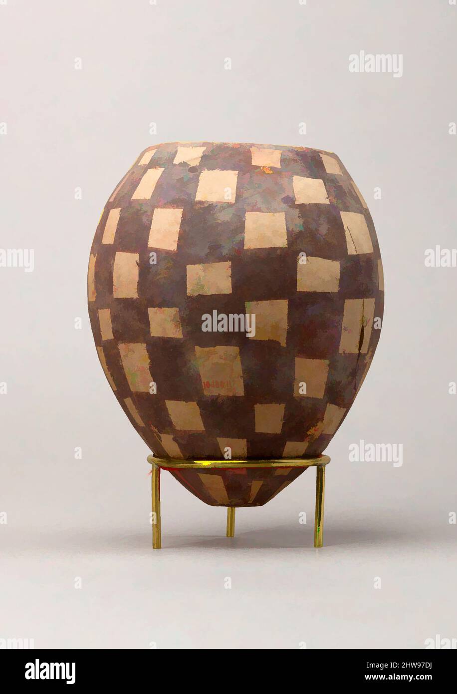 Art inspired by Jar decorated with checkerboard pattern, Predynastic ...