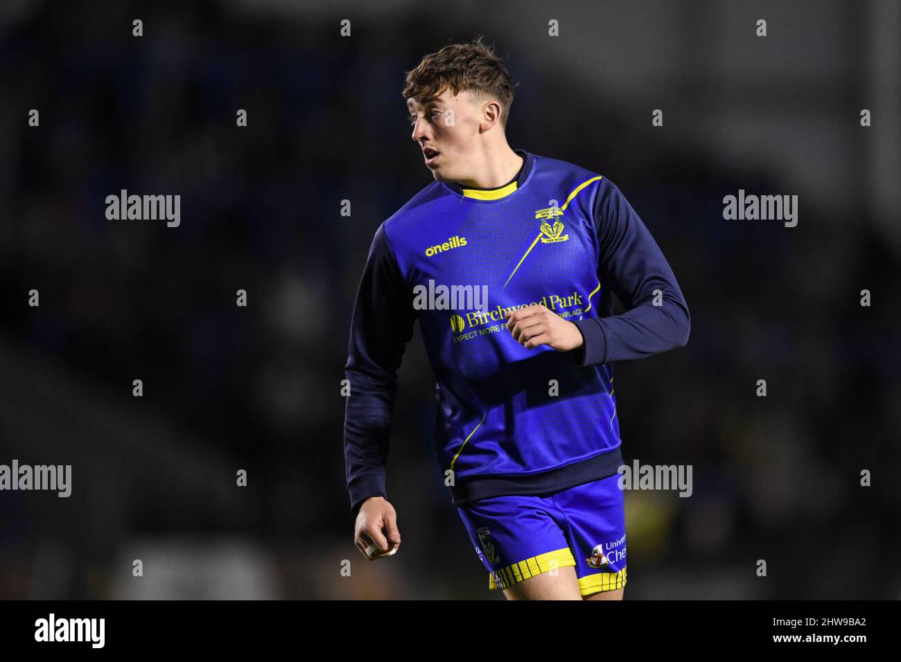 Matty Ashton #5 of Warrington Wolves during the warm up Stock Photo - Alamy