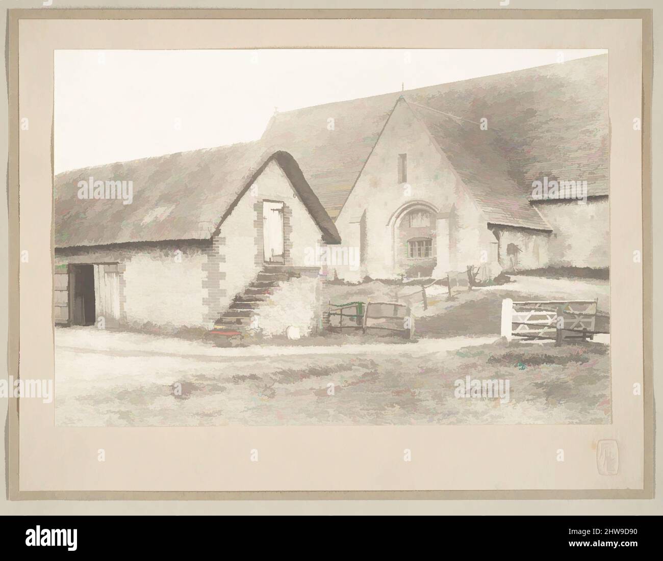 Art inspired by Tithe Barn, Great Cokkeswell, 1896, Platinum print ...