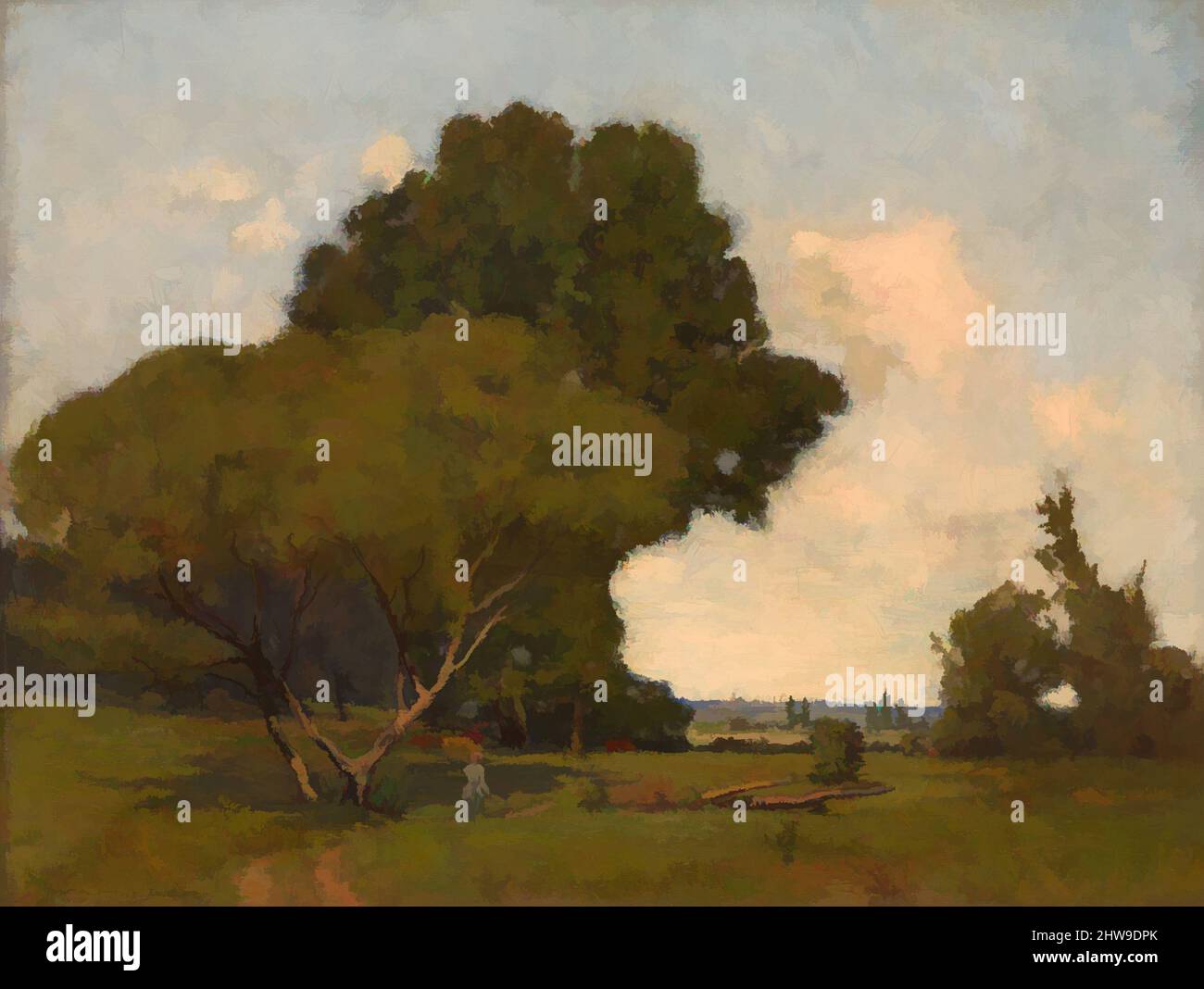 Art inspired by The Trees, Early Afternoon, France, ca. 1905, Oil on ...