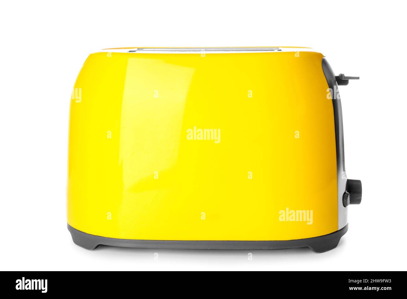 New modern toaster on white background Stock Photo - Alamy