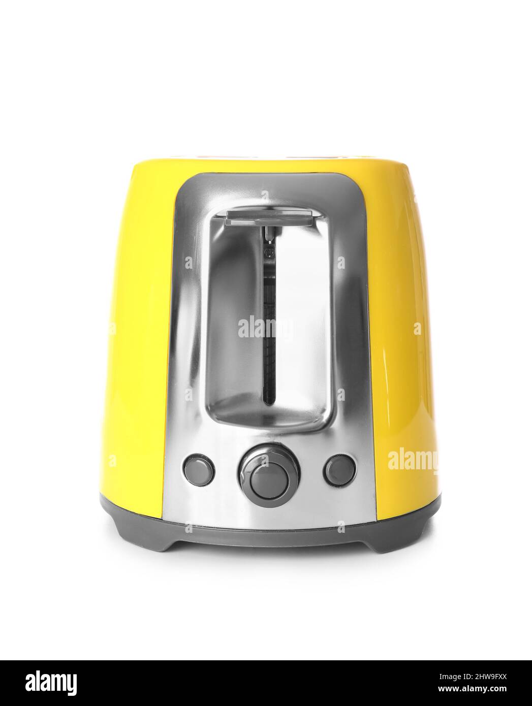 New modern toaster on white background Stock Photo - Alamy