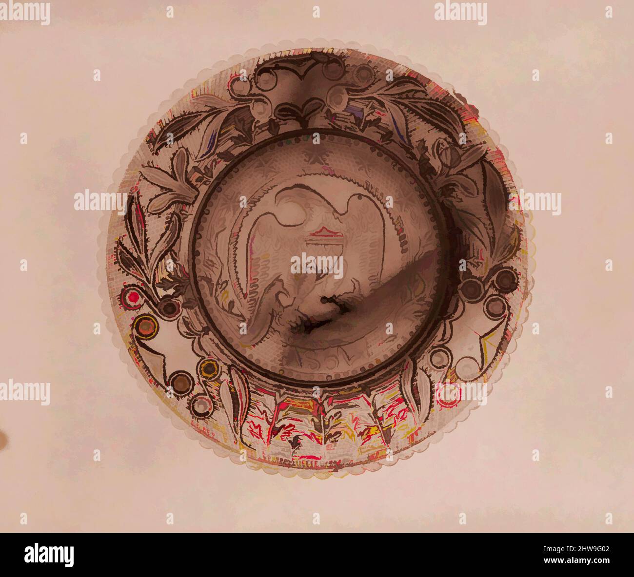 Art inspired by Cup Plate, 1832, Probably made in Sandwich ...