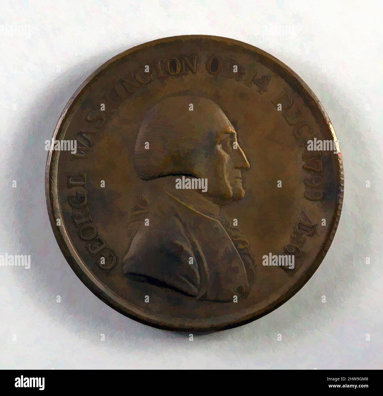 Art inspired by Medal Commemorating the Death of George Washington ...