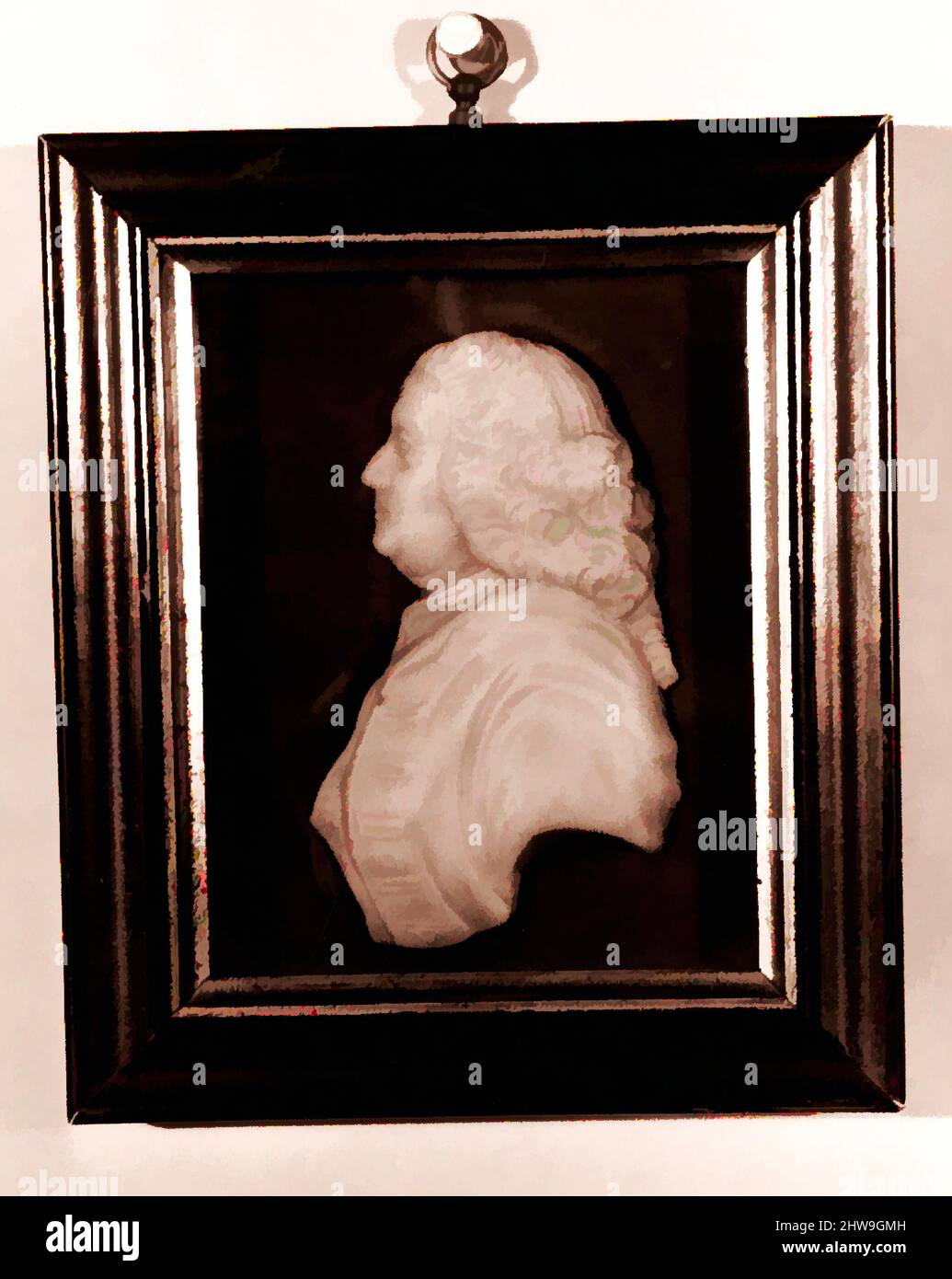 Art inspired by Profile Bust of Benjamin Franklin, ca. 1775, Wax, glass ...