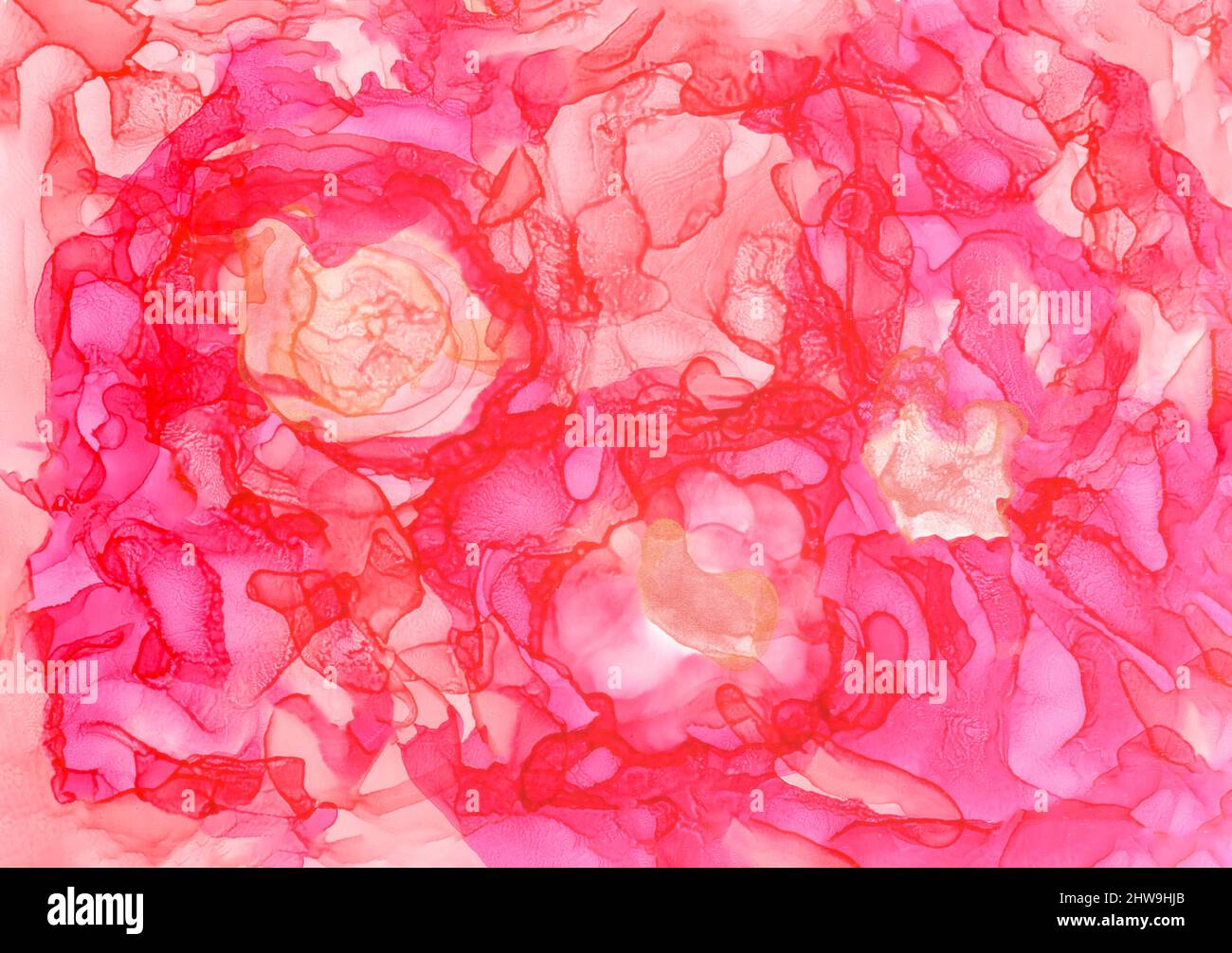 Hand painted alcohol ink colorful texture. Fluid paints creative ...