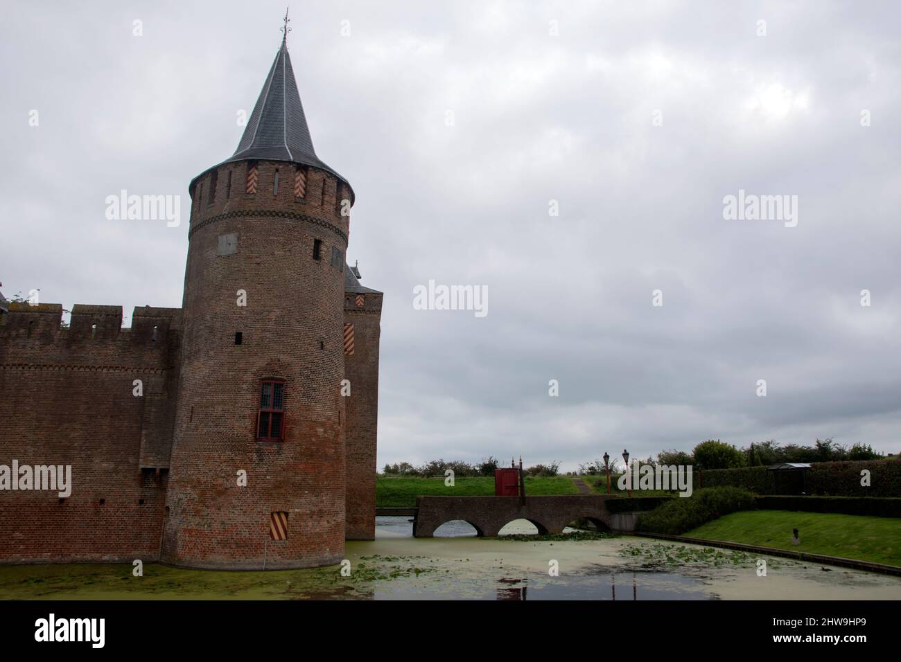 Tower At The Muiderslot Castle At Muiden The Netherlands 31-8-2021 ... Tower At The Muiderslot Castle At Muiden The Netherlands 31-8-2021 ...